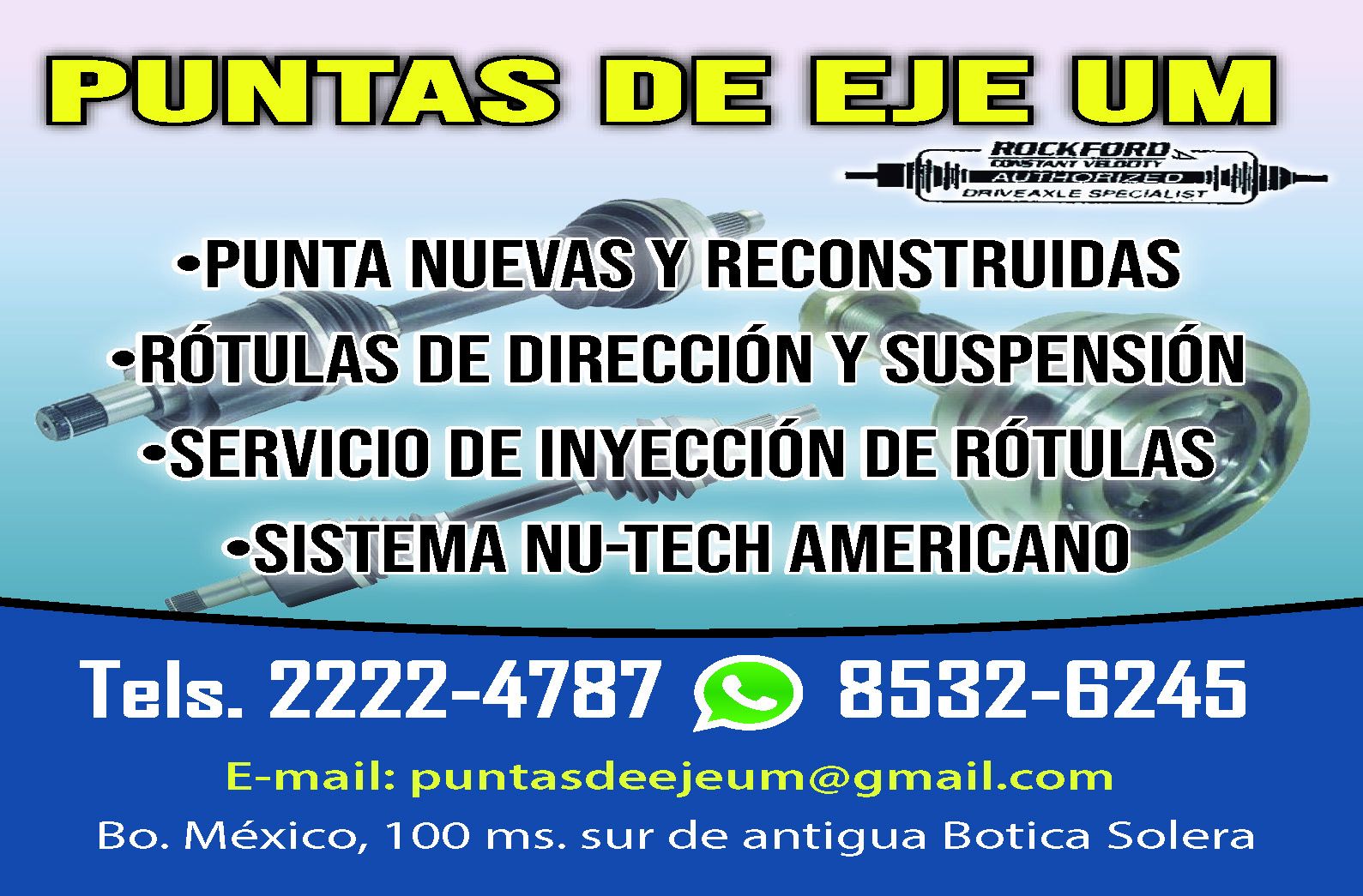 PUNTAS DE EJE UM - Guía Automotriz de Costa Rica